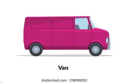 Van Side View Vector Stock Flat Stock Vector Royalty Free 1780900352
