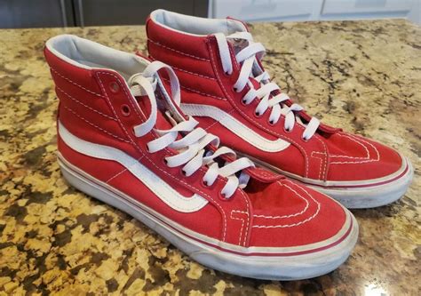 Red Vans High Tops Mens On Sale