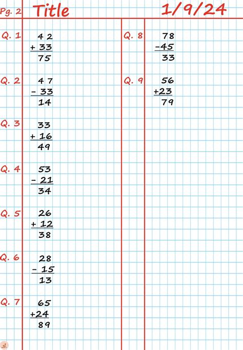 Mash Back To School The Perfect Page Writing Copy And Maths Copy