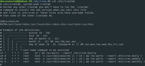 cron jobs and crontab on linux explained devconnected