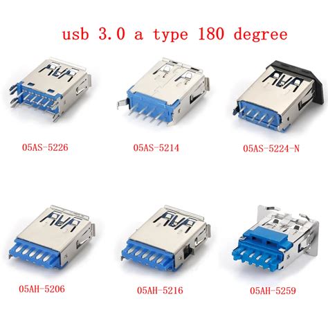 Various Usb30 Connector Interfaces Type Abmalefemaleplugjack
