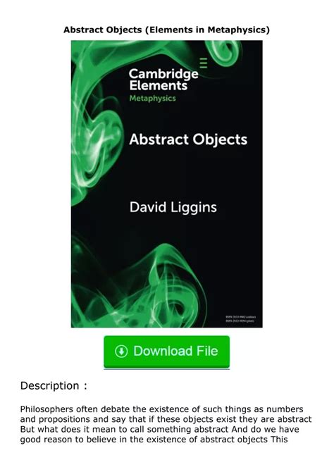 Ppt Download⚡️ Free ️pdf ️ Abstract Objects Elements In Metaphysics Powerpoint