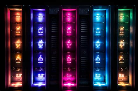 Premium Photo Server Racks With Visually Distinct Custom LED Status Indicators