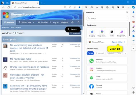 Enable Or Disable Open Site Or App To Sidebar In Microsoft Edge