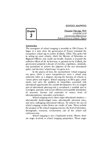 Pdf School Mapping