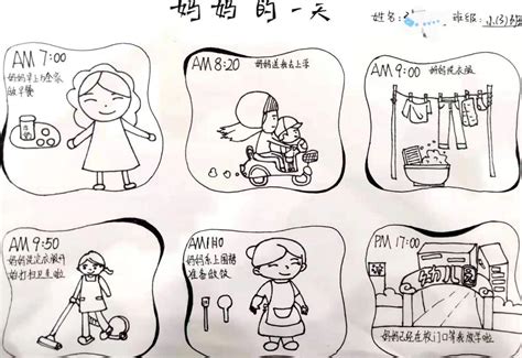 幼儿园妈妈最开心的事情简笔画（流行14张） 简笔画图片大全
