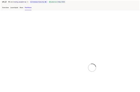 Very Slow Job Partitions Page In Dagit Ui For Jobs With A High Number Of Partitions · Issue