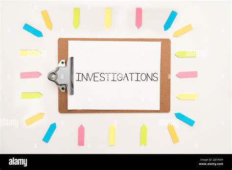 Conceptual Caption Investigations Word Written On The Formal Action Or Systematic Examination