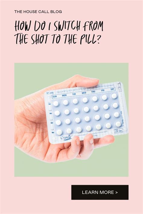 Switching From Depo Provera Shot To Birth Control Pills