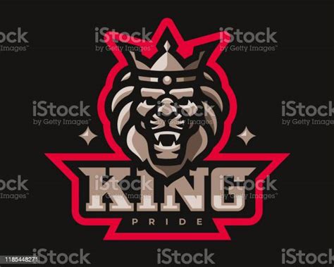 라이온 모던 마스코트 로고 스포츠 및 Esport 팀을위한 사자 디자인 엠블럼 템플릿 국왕에 대한 스톡 벡터 아트 및 기타 이미지 국왕 권위 금 금속 Istock