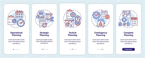 Premium Vector Types Of Plans Onboarding Mobile App Screen