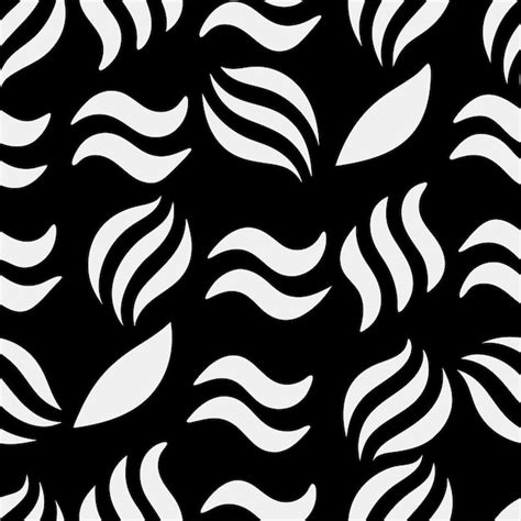 Monochrome Seamless Pattern Vector Art And Illustration Premium Ai Generated Vector