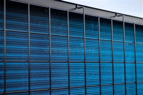 Heat Pump Radiator Grille Close Up Stock Image Image Of Collector Tube 286912399
