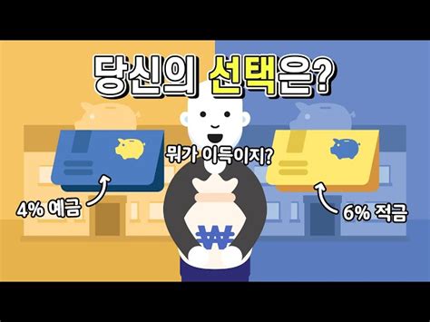 4 예금과 6 적금 중 돈을 어디에 넣는 게 이득일까