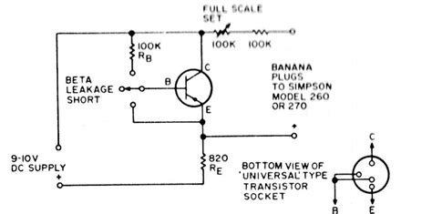 Transistors Tester With A Multimeter CB E