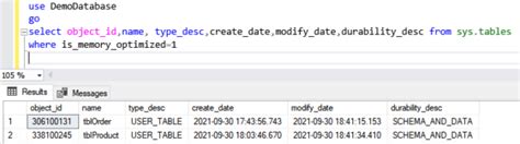 Migrate Tables With A Foreign Key To Memory Optimized Tables Of Sql Database
