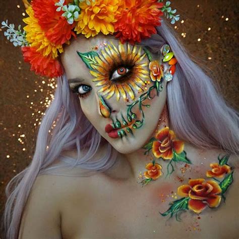 23 Sugar Skull Makeup Ideas For Halloween Stayglam