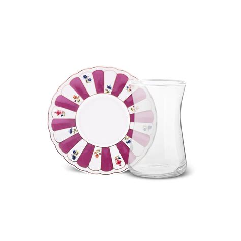 Karaca Ecem 6 Kişilik 12 Parça Çay Seti Karaca