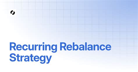 Recurring Rebalance Strategy Aperture Finance
