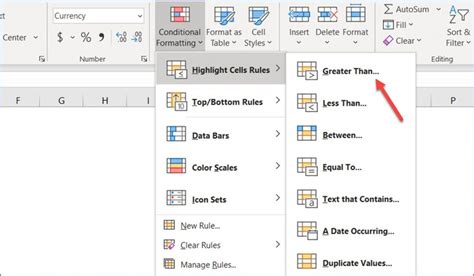 How To Highlight Cells That Are Greater Than A Value Excelnotes