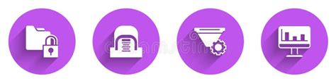 set folder and lock hangar with servers filter setting and monitor graph chart icon with long