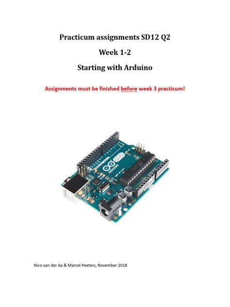 Sd12 Q2 Assignments Week 1 2 Introduction To Arduino Pdf