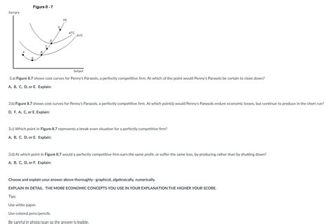 Solved Figure 8−7 3 A Figure 8 7 Shows Cost Curves For