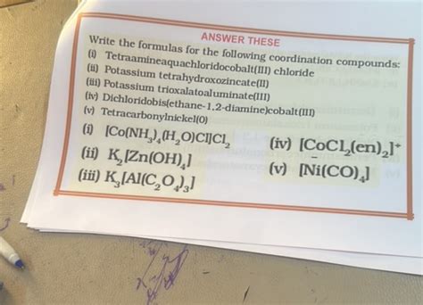 ANSWER THESEWrite The Formulas For The StudyX