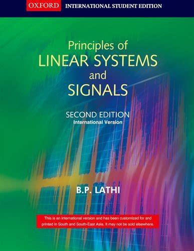 Principles Of Linear Systems And Signals B P Lathi 9780198062271 Books