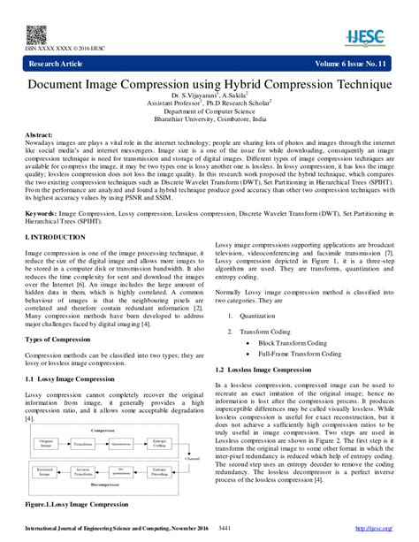 Pdf Document Image Compression Using Hybrid Compression Technique