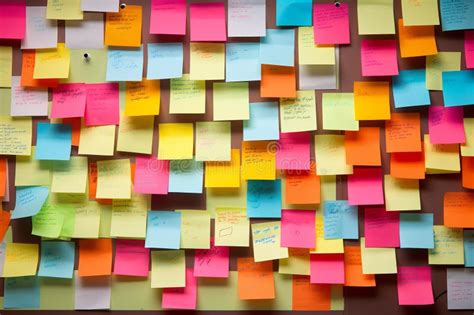 Sticky Notes Board Generate Ai Stock Image Image Of Adhesive Memory