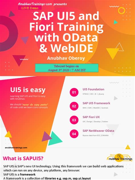 Sap Ui5 And Fiori Training Pdf Html Html Element