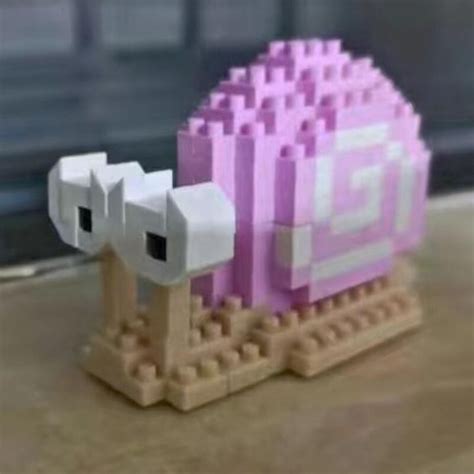 Daia 66885 Pink Snail Mollusc Shell Loz Blocks Official Store