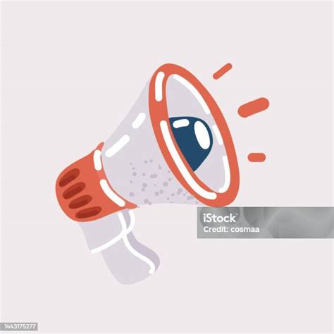 확성기 아이콘의 벡터 그림입니다 라우드 스피커 메가폰 공지 사항 아이콘 개념에 대한 스톡 벡터 아트 및 기타 이미지 개념