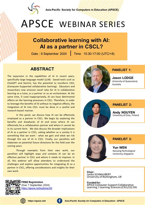 Apsce Webinar 50 Collaborative Learning With Ai Ai As A Partner In Cscl