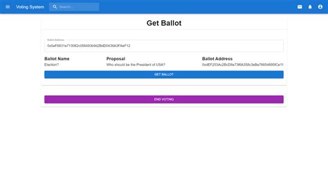 GitHub Rgautam Voting System Voting System Based On Blockchain Web Project