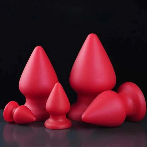 Sxxxl Huge Anal Plug Liquid Silicone Soft Conical Butt Plug Big Anal