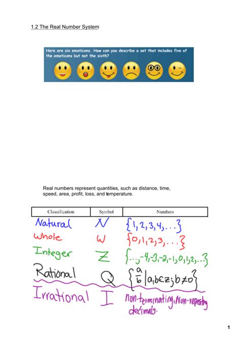 1 2 Properties Of Real Numbers