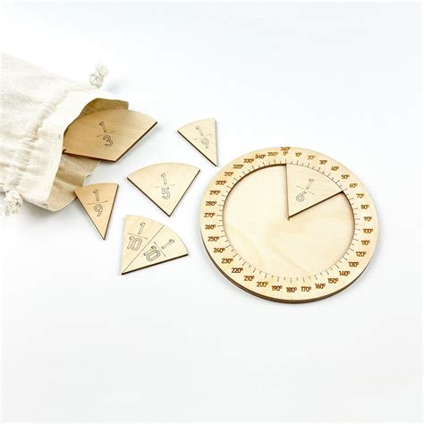 Fractions Learning Kit Fraction Circles Fraction Kit Fraction Puzzle Math Manipulative