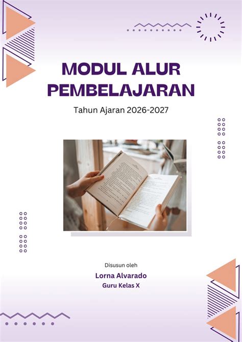 Gratis Desain Contoh Contoh Modul Pembelajaran Canva