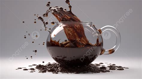 4k 3d 애니메이션을 위해 커피 잔에 커피를 붓다 초콜릿 액체와 함께 3d 렌더링 비행 주전자 고화질 사진 사진 배경 일러스트 및 사진 무료 다운로드 Pngtree