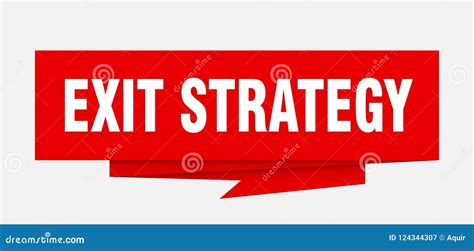 Exit Strategy Stock Vector Illustration Of Bubble Square