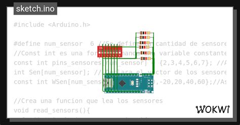Seguidor De Linea Wokwi Arduino And Esp32 Simulator