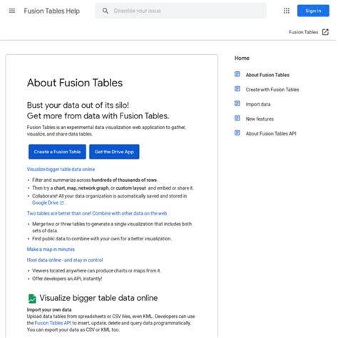 fusion tables gather visualize and share data tables online pearltrees