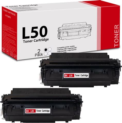 L50 High Yield Black Toner Cartridge 2 Pack Replacement For