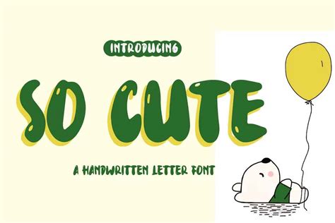 So Cute Handwritten Dfonts