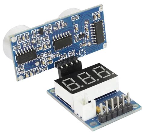 Ultrasonic Sensor Module Hc Sr04 Measuring Distance Sensor Led Display