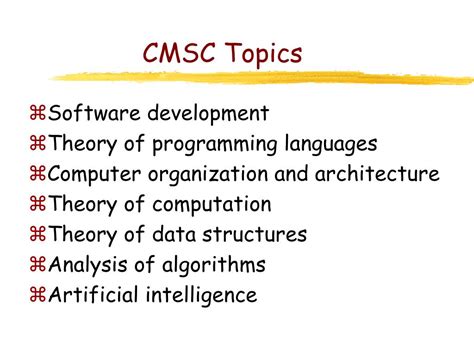 Ppt Computer Science Cmsc Powerpoint Presentation Free Download