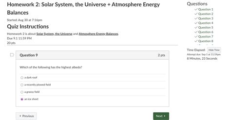 solved homework 2 solar system the universe atmosphere
