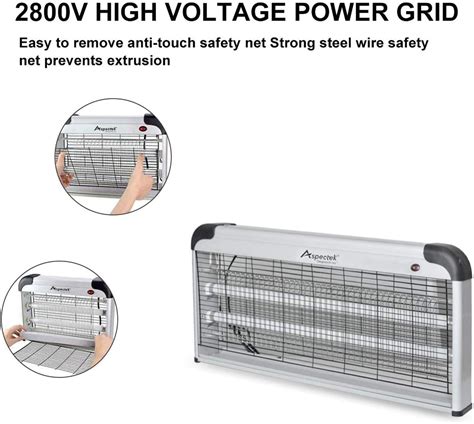 ASPECTEK Electronic Bug Zapper W Insect Fly Killer Powerful Mosquito Zapper Moth Trap